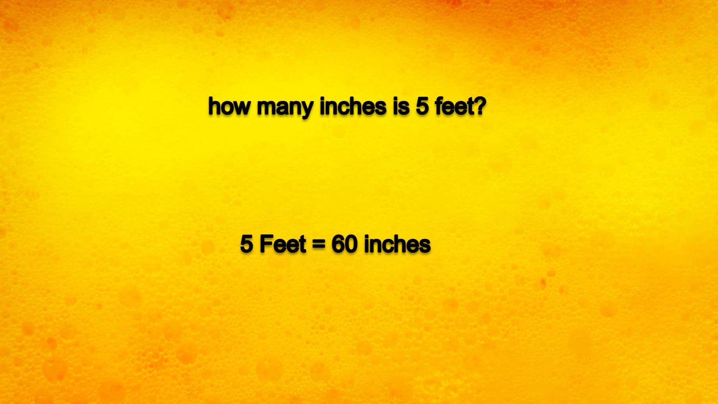 How many inches is 5 feet? Know top 10 Common Things which is 5 Feet ...